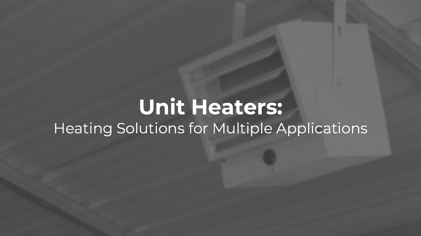 QMark EHeat U: Unit Heat: Module 9 - Marley Engineered Products